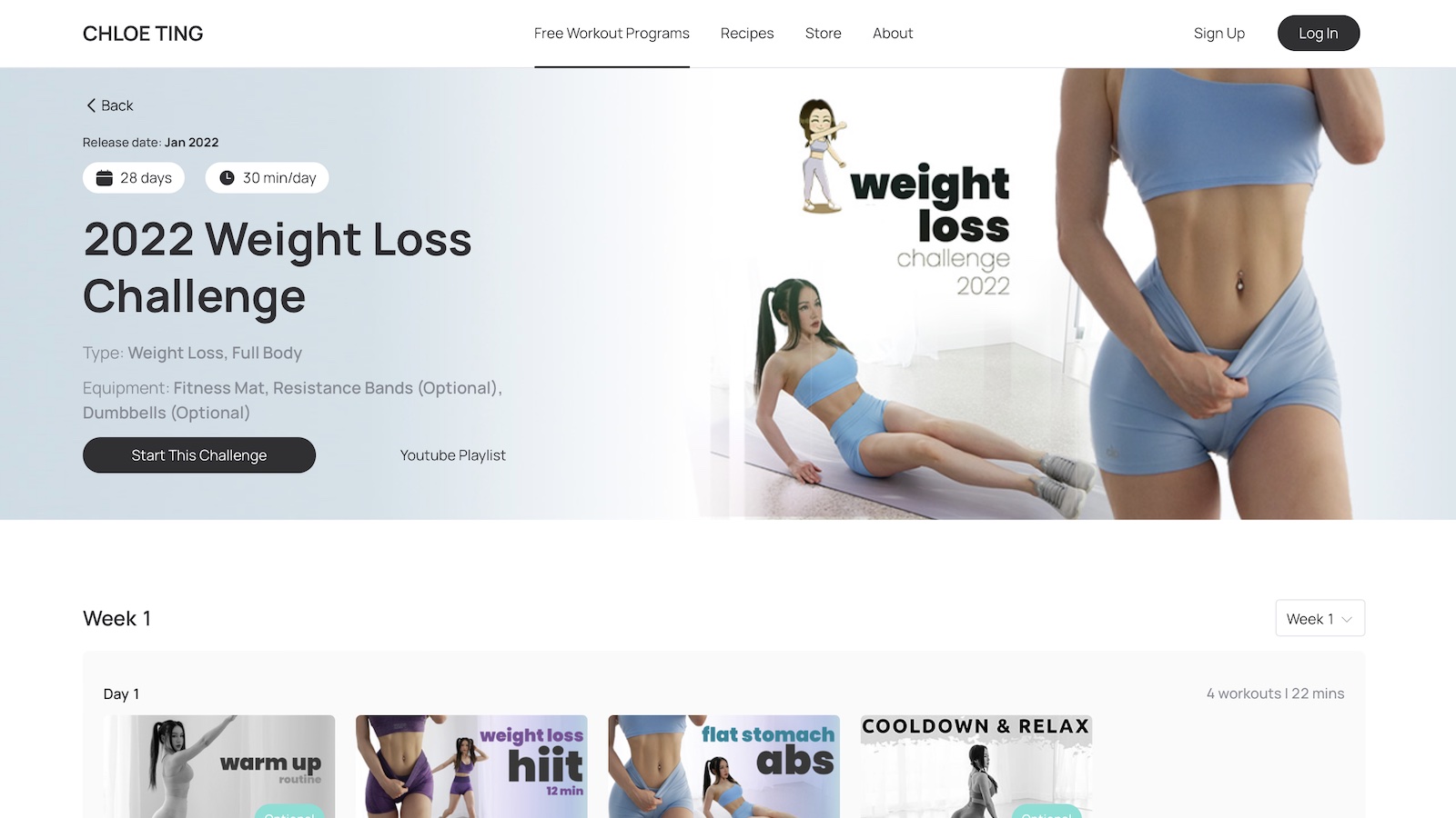 Fitness: Chloe Ting’s 2022 Weight Loss Challenge – Week 2 – Bobbieness Fitness: Chloe Ting’s 2022 Weight Loss Challenge – Week 2 – Bobbieness